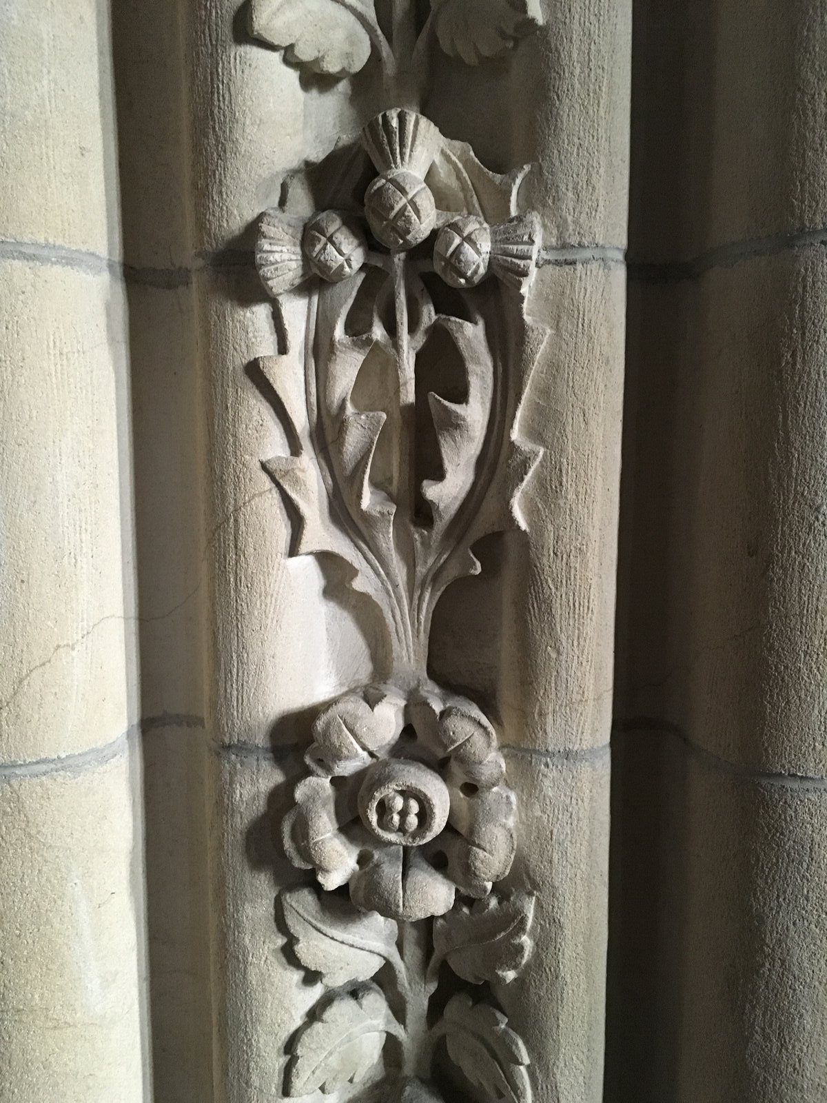 Column carving Adelaide Memorial Church – Stonebuilt Ireland